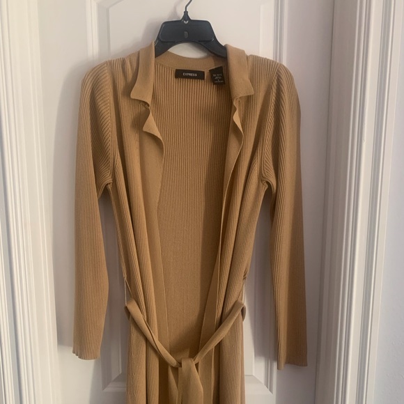 Express | Sweaters | Vintage Express Belted Ribbed Cardigan 55 Acrylic ...